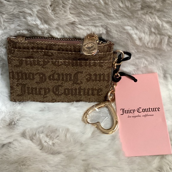 Juicy Couture | Bags | Juicy Couture Chestnut Chino Love Actually Card Case Nwt | Poshmark